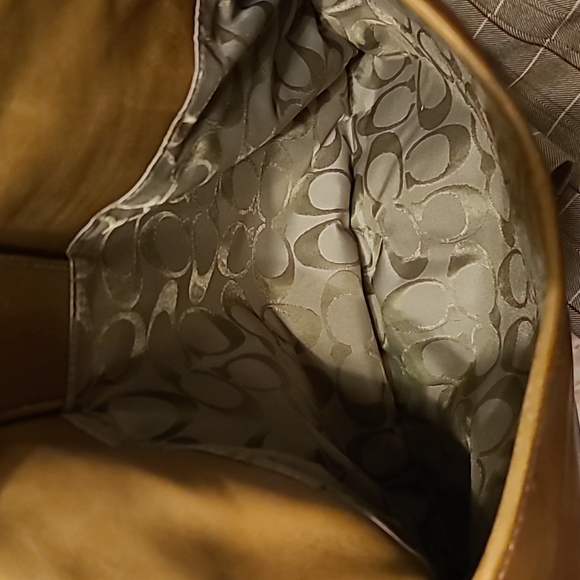 Coach | Bags | Coach G3s 948 Vintage Tan Leather Crossbody Bag Ink Stains | Poshmark